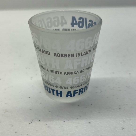 Dining | South Africa Robben Island 46666 Frosted Glass Shot Glass ...